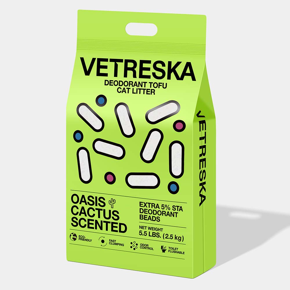 VETRESKA Deodorant Tofu Oasis Cactus Clumping Cat Litter 2.5kg | Kohepets
