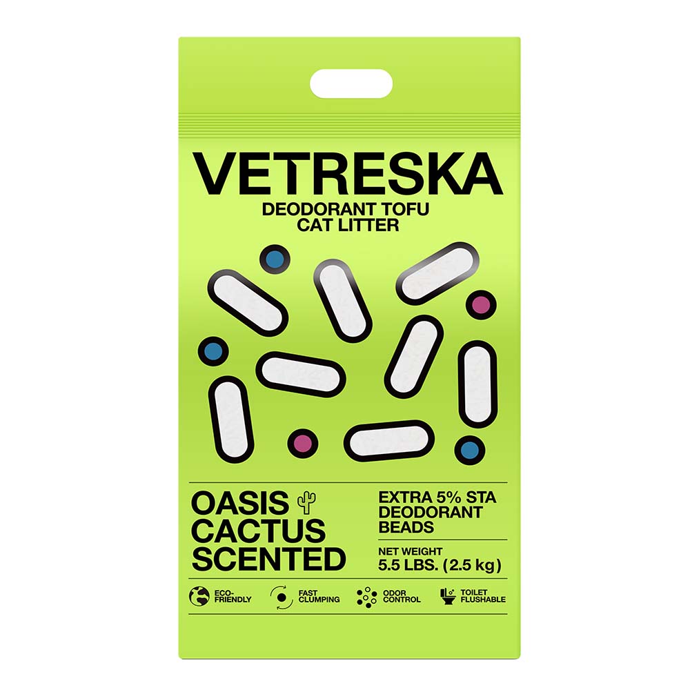 VETRESKA Deodorant Tofu Oasis Cactus Clumping Cat Litter 2.5kg | Kohepets