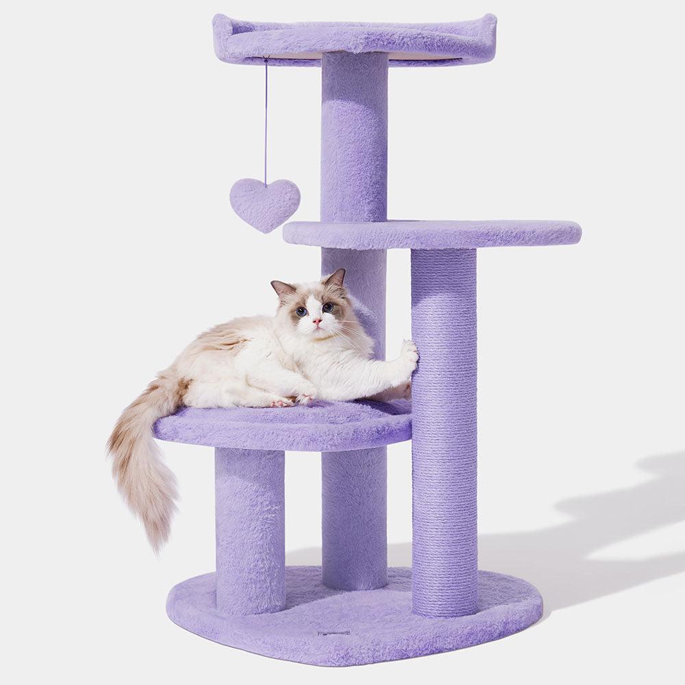 VETRESKA Heartpurrple Climber Cat Tree (4 Platforms) | Kohepets