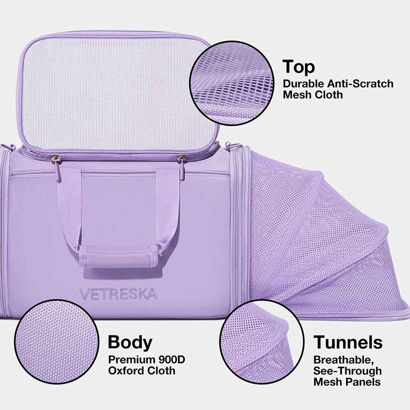 VETRESKA Violet Voyage Carrier For Cats & Dogs | Kohepets