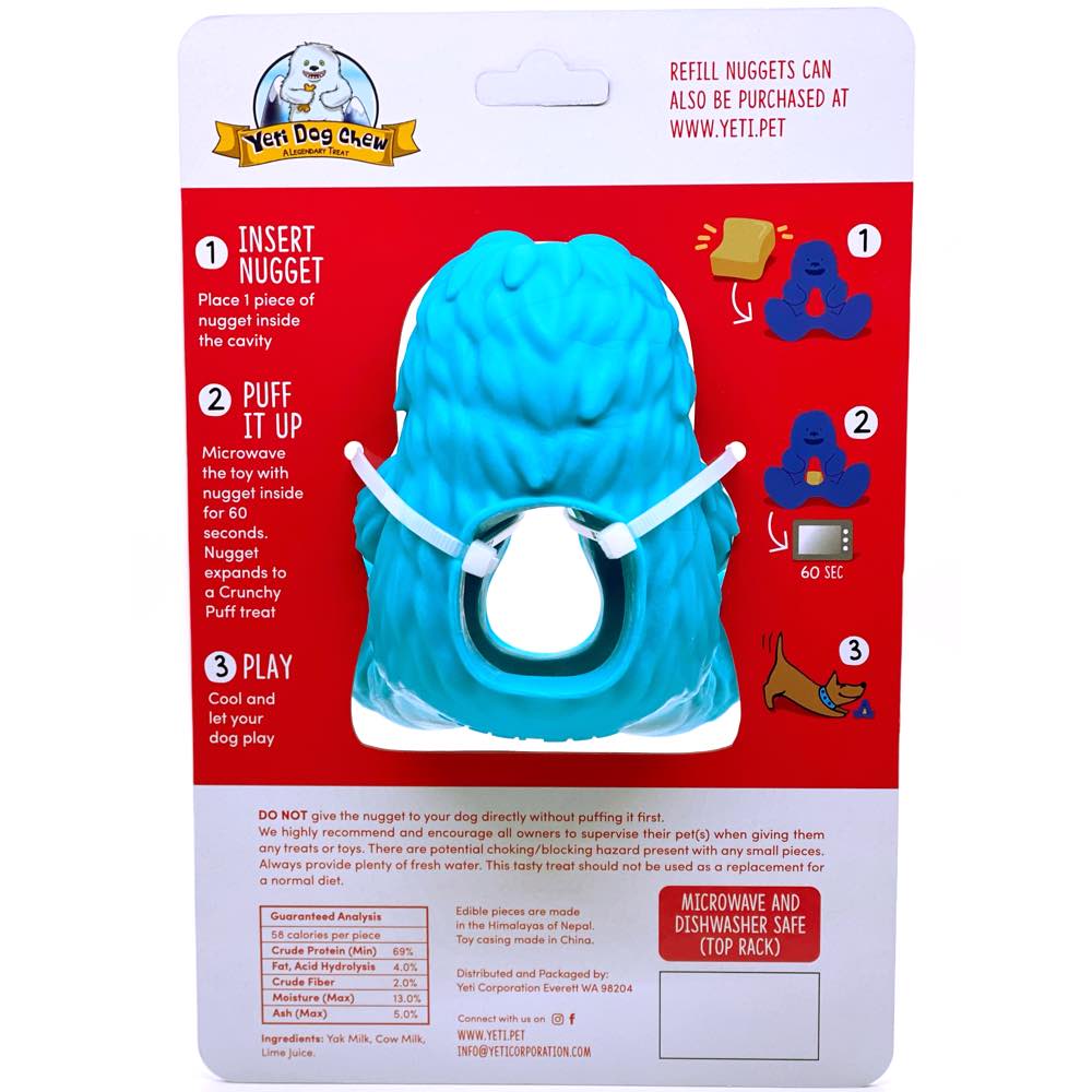 Yeti Dog Chew Puff & Play Hangry Yeti Dog Toy (Blue) | Kohepets