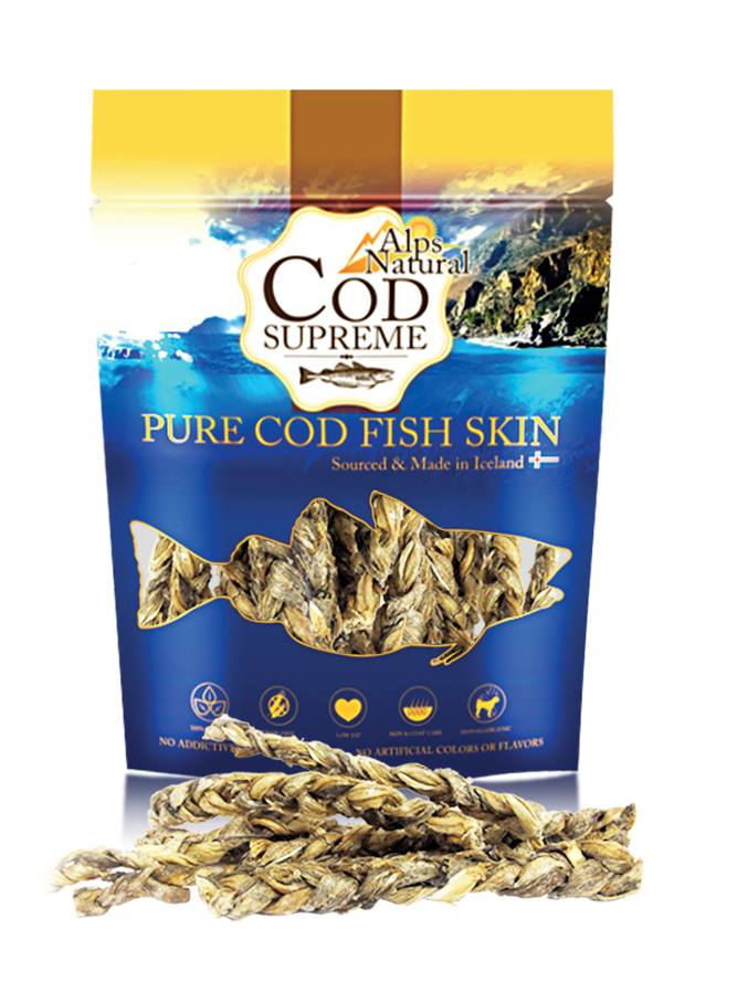 Alps Natural Cod Supreme Codfish Braids Dog Treat | Kohepets