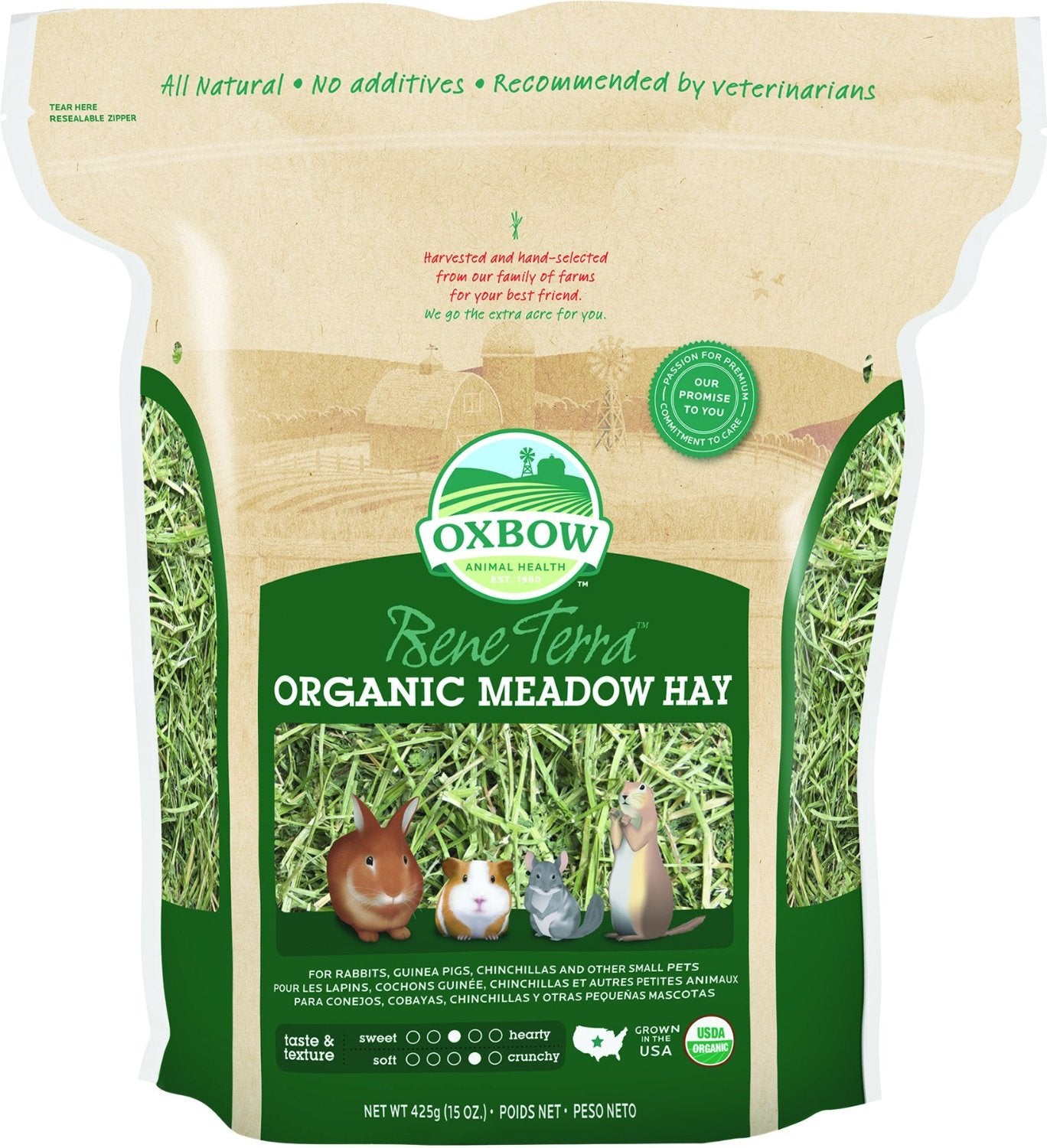 Oxbow Organic Meadow Hay | Kohepets