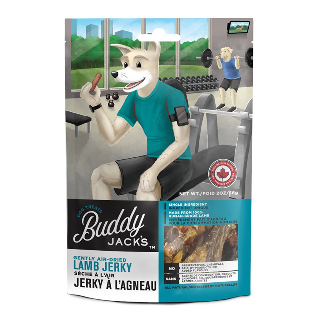 Canadian Jerky Buddy Jack’s Lamb Jerky Air-Dried Dog Treats | Kohepets
