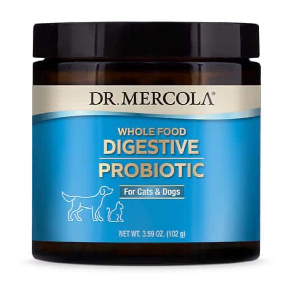 Dr. Mercola Healthy Pets Whole Food Digestive Probiotics Pet Supplement ...