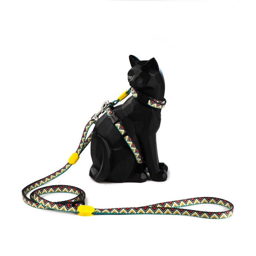 HiDREAM Profusion Cat H-Harness & Leash Set (Totem) | Kohepets