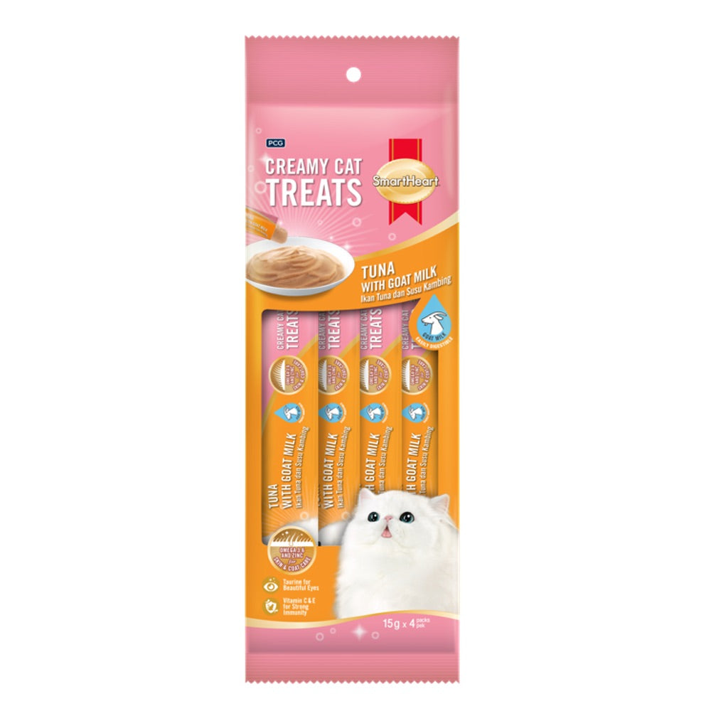 Smartheart Tuna With Goat Milk Creamy Cat Treats 60g | Kohepets