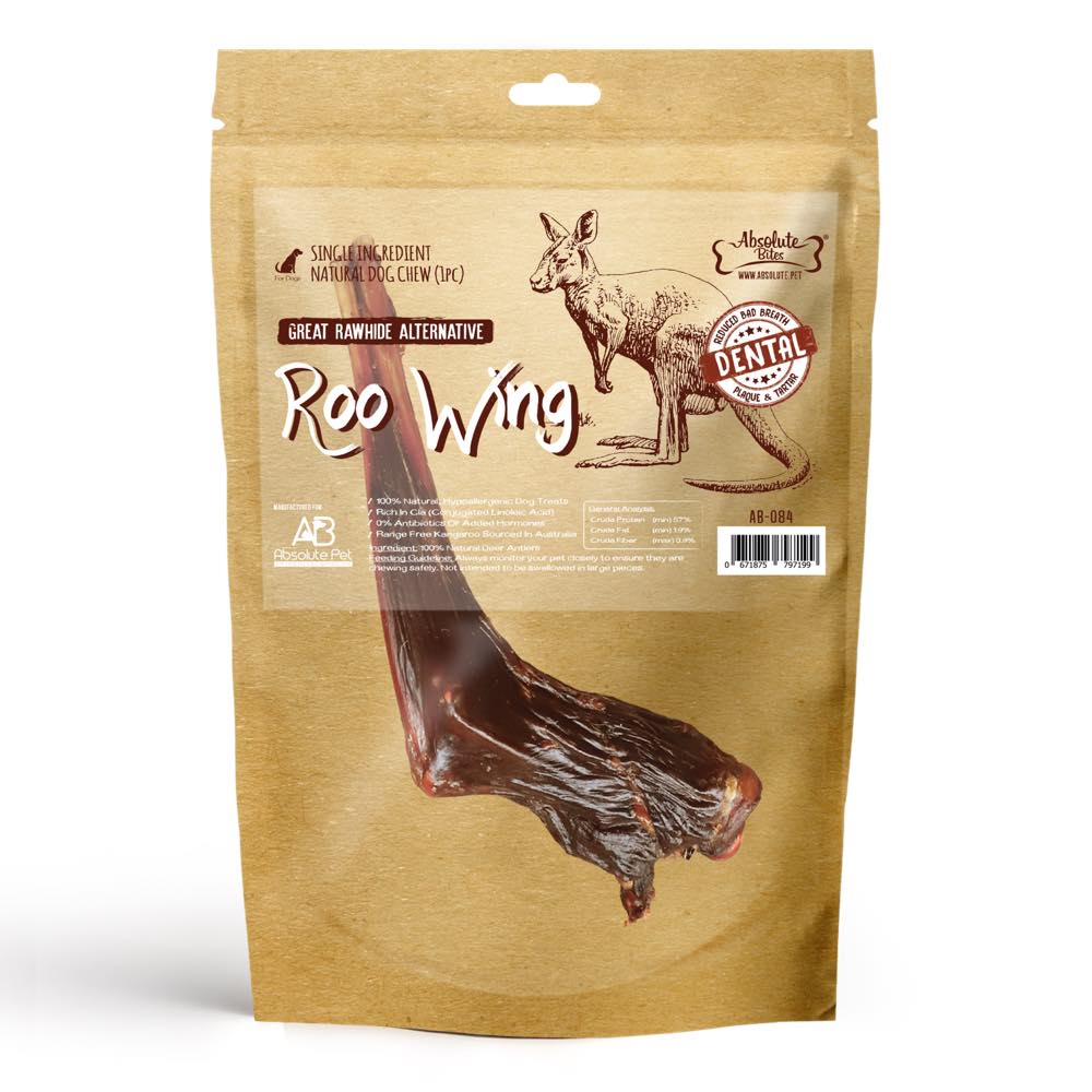 Absolute Bites Air Dried Roo Wing Dog Chew Treat | Kohepets