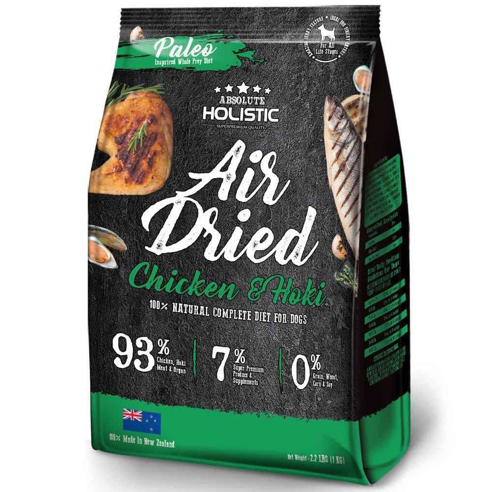 Absolute Holistic Air Dried Chicken & Hoki Dog Food | Kohepets