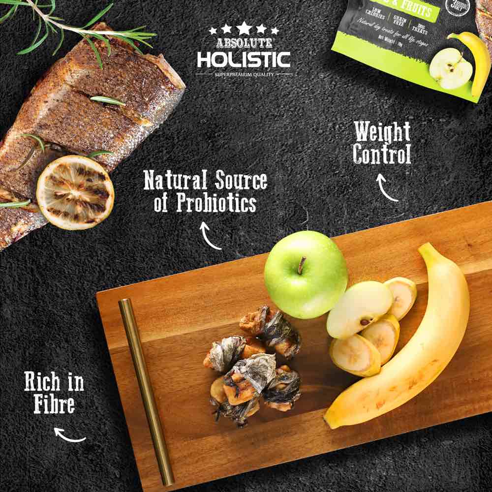 Absolute Holistic Roast In The Bag Cod & Fruits Grain-Free Treats For ...