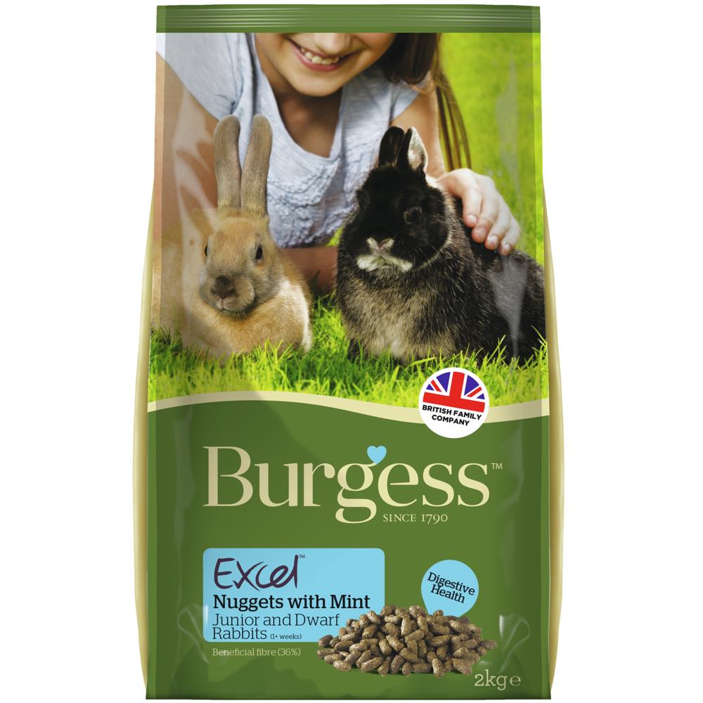 Burgess Excel Tasty Nuggets For Junior & Dwarf Rabbits 2kg | Kohepets