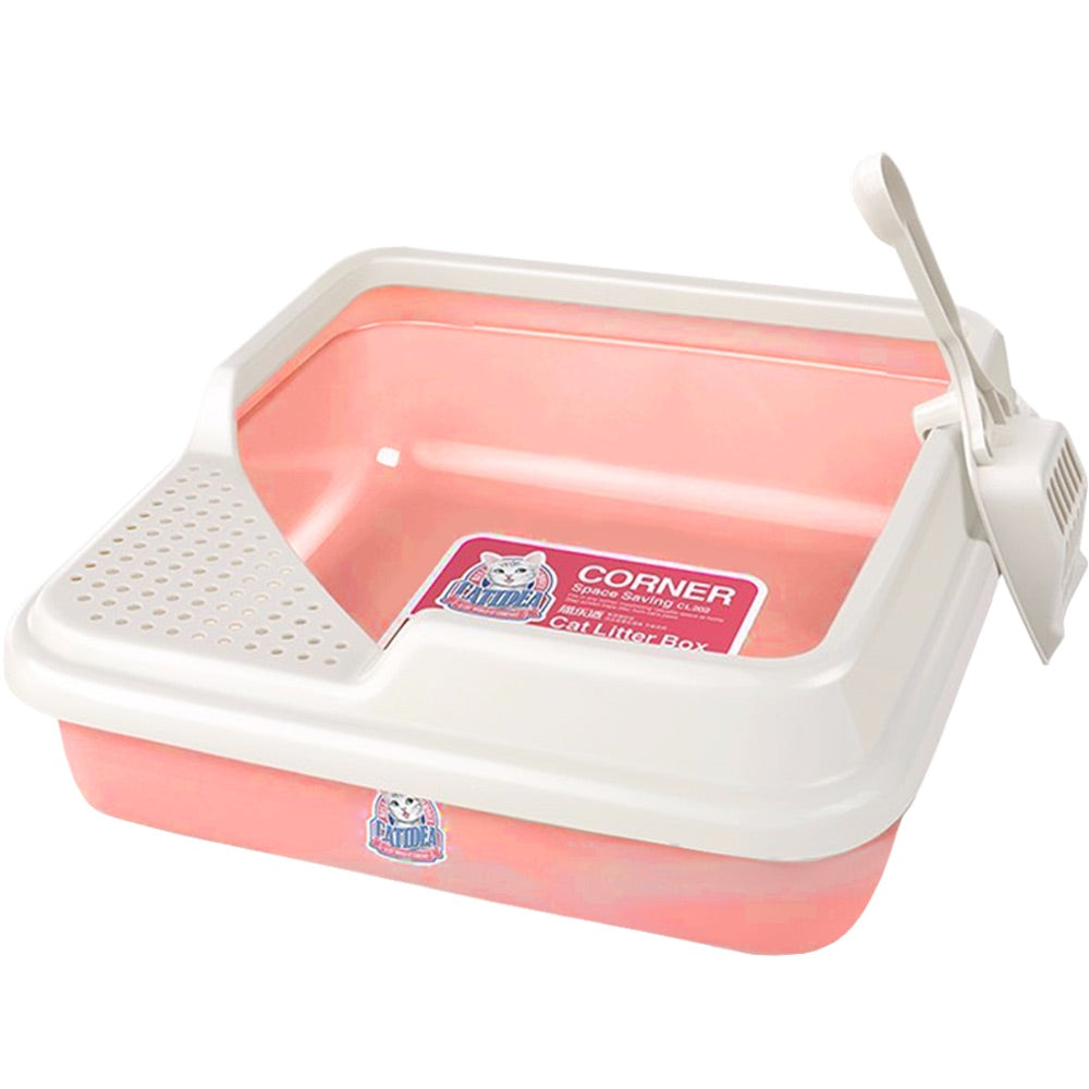 CatIdea Square Corner Cat Litter Box | Kohepets