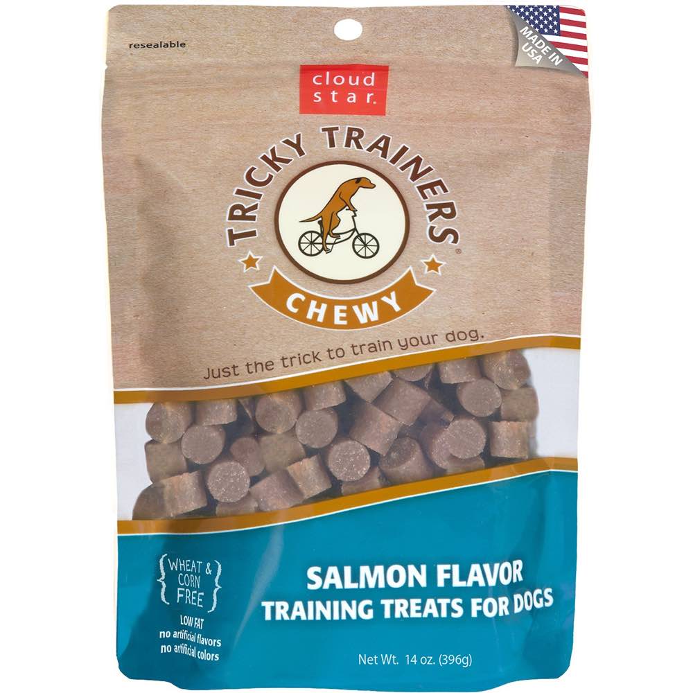Cloud Star Chewy Tricky Trainers Salmon Dog Treats 142g | Kohepets