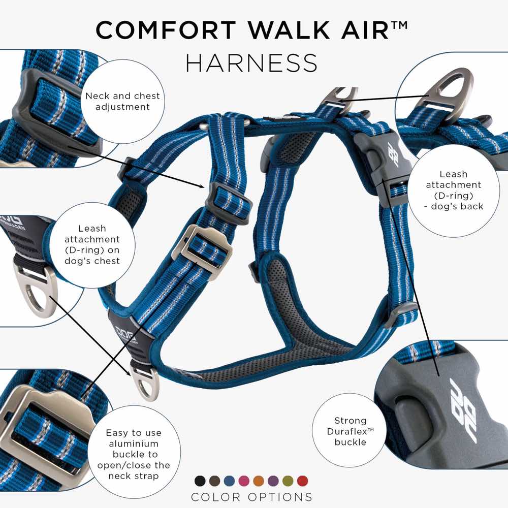 DOG Copenhagen Comfort Walk Air Dog Harness (Ocean Blue) | Kohepets