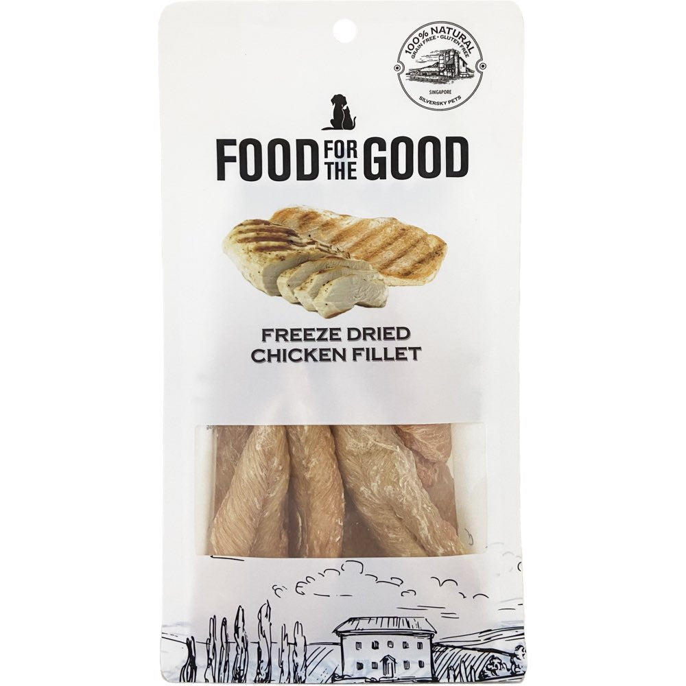 Food For The Good Chicken Fillet Freeze-Dried Treats For Cats & Dogs ...