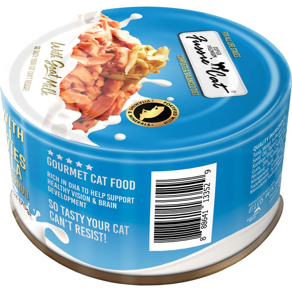 Fussie Cat Tuna With Small Anchovies Formula In Goat Milk Gravy Grain ...