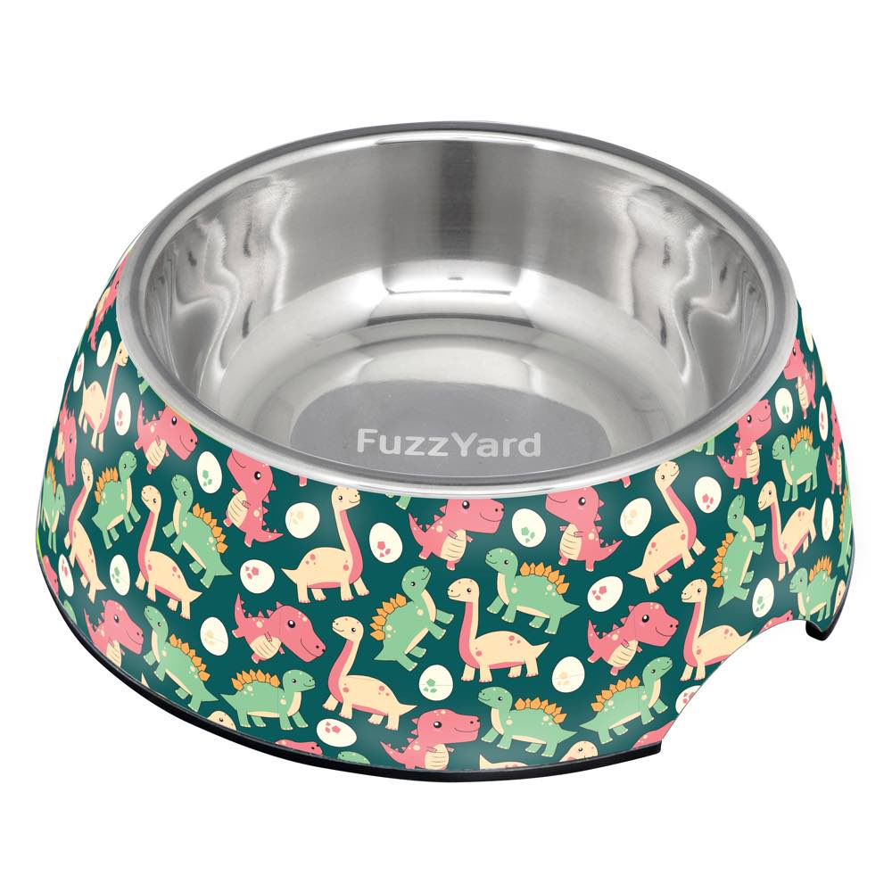 FuzzYard Easy Feeder Dog Bowl (Dinosaur Land) | Kohepets