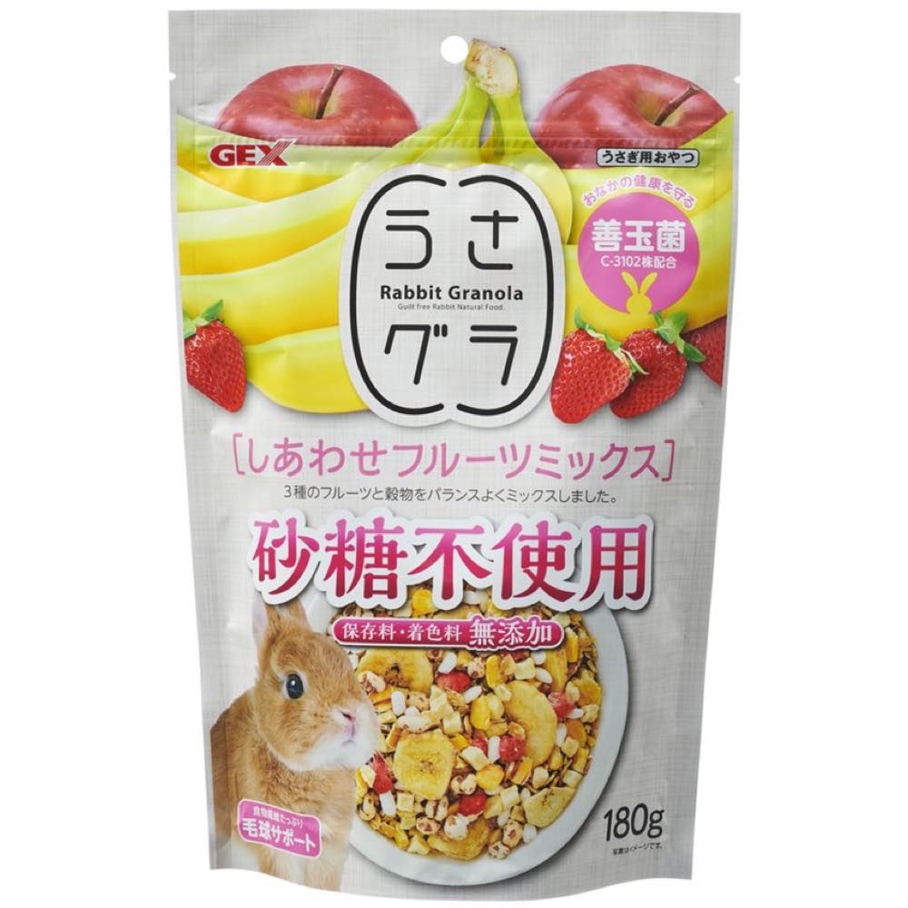 Gex Granola Fruits Mix Rabbit Treats 180g | Kohepets