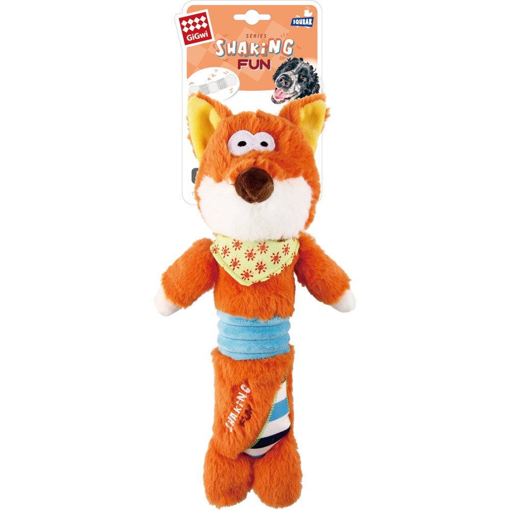 GiGwi Shaking Fun Plush Dog Toy (Fox) | Kohepets