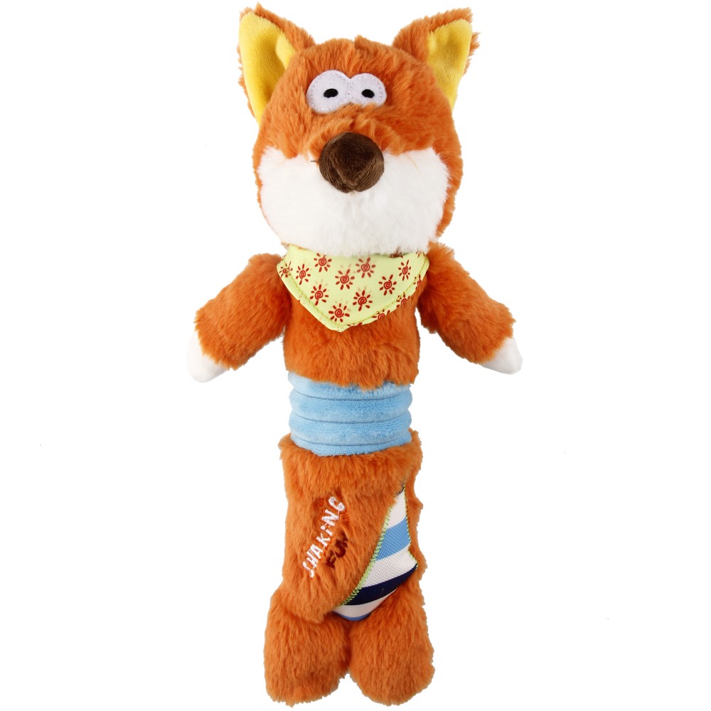 GiGwi Shaking Fun Plush Dog Toy (Fox) | Kohepets