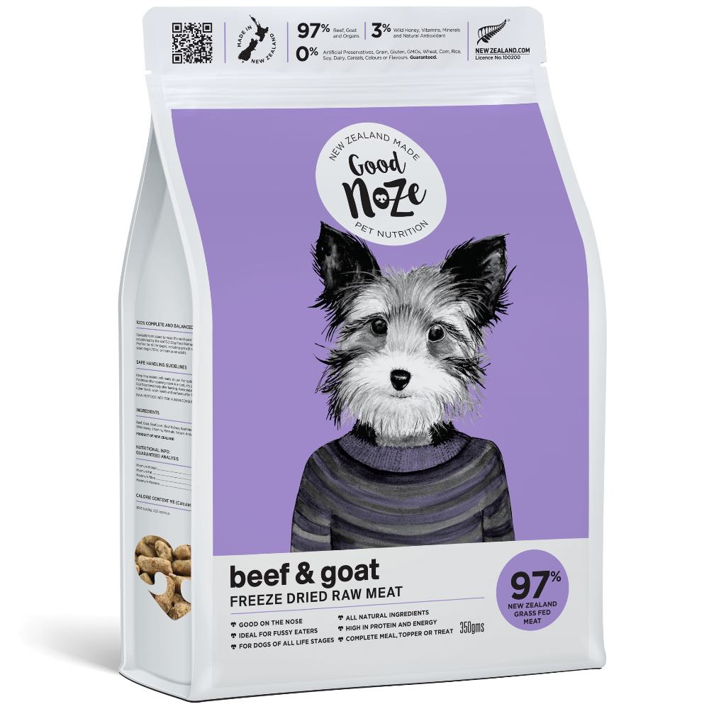 Good Noze NZ Beef & Goat Freeze-Dried Dog Food | Kohepets
