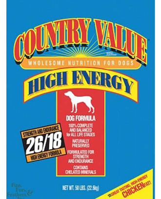 Country Value Hi-Energy Adult Dry Dog Food | Kohepets