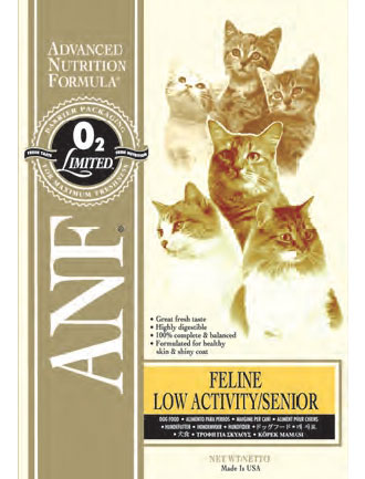ANF Senior Low Activity Formula Dry Cat Food | Kohepets