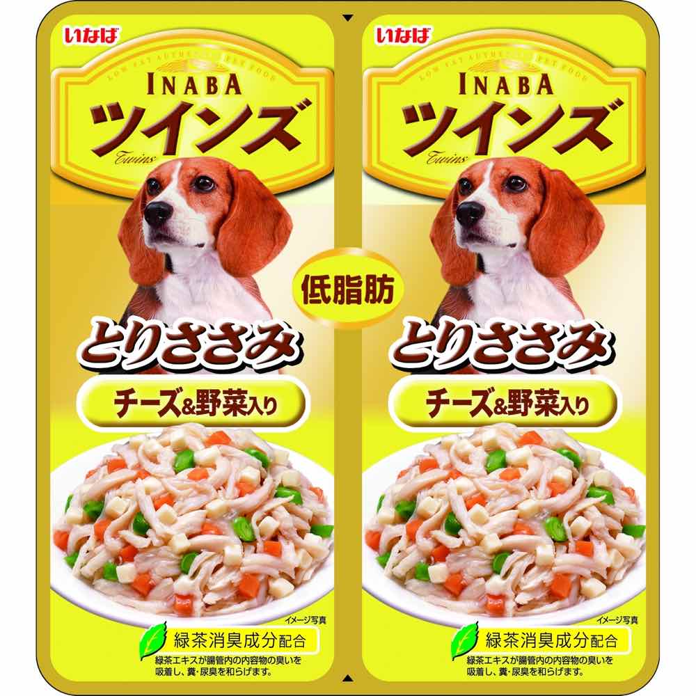 Inaba Chicken Fillet with Cheese & Vegetables in Jelly Twin Pouch Dog ...