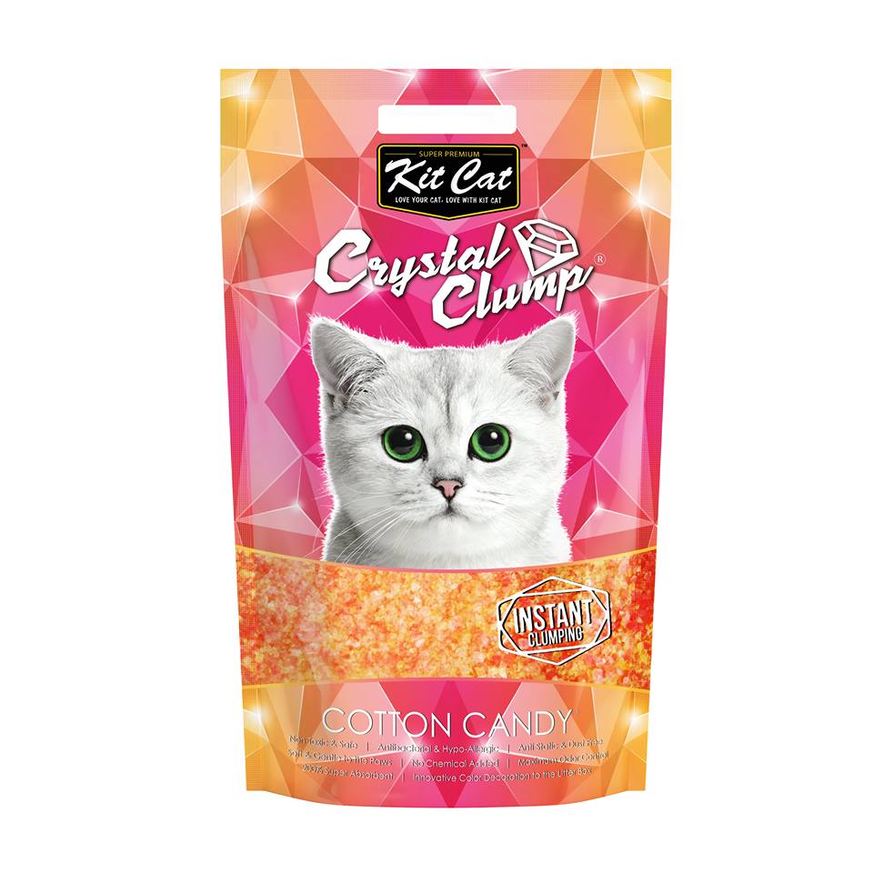 Kit Cat Crystal Clump Cotton Candy Cat Litter 4L | Kohepets