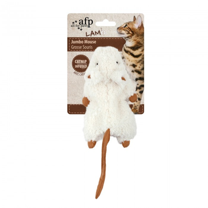 All For Paws Lamb Jumbo Mouse Cat Toy | Kohepets