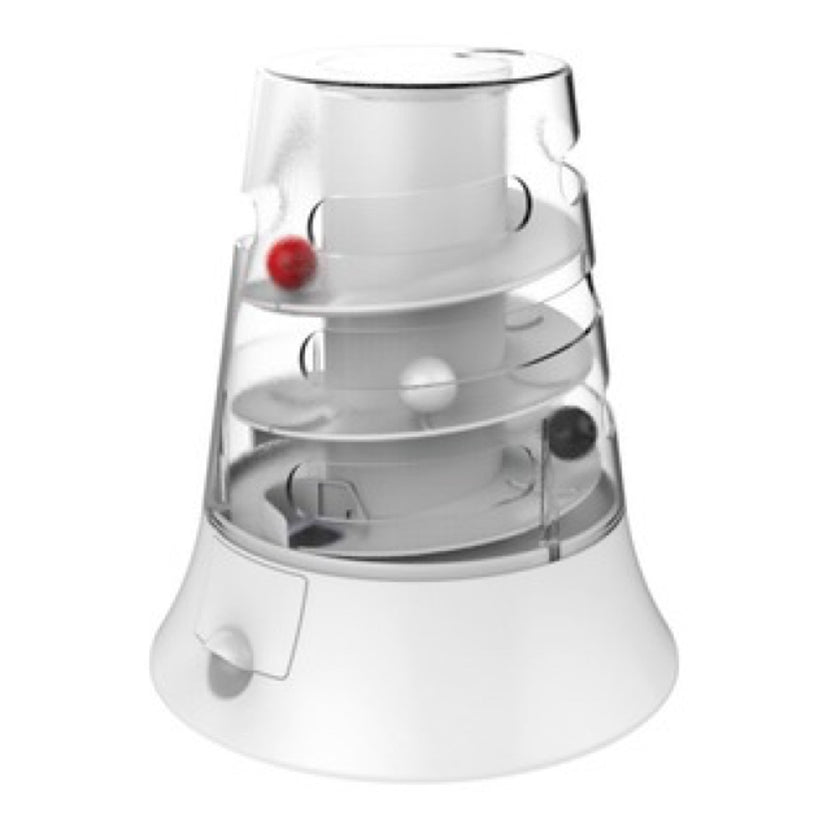 M-Pets Vortex Interactive Cat Toy (White) | Kohepets