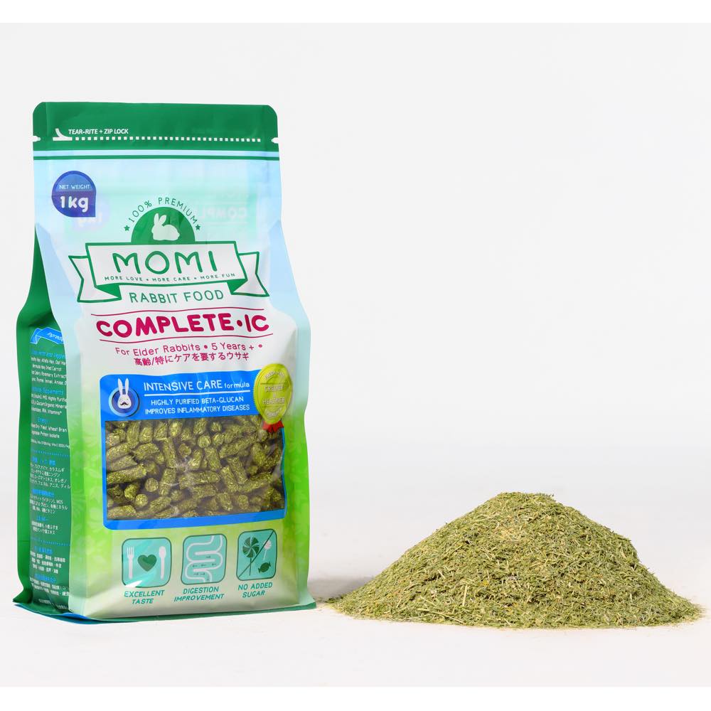 Momi Complete-IC Elder Rabbit Food 1kg | Kohepets