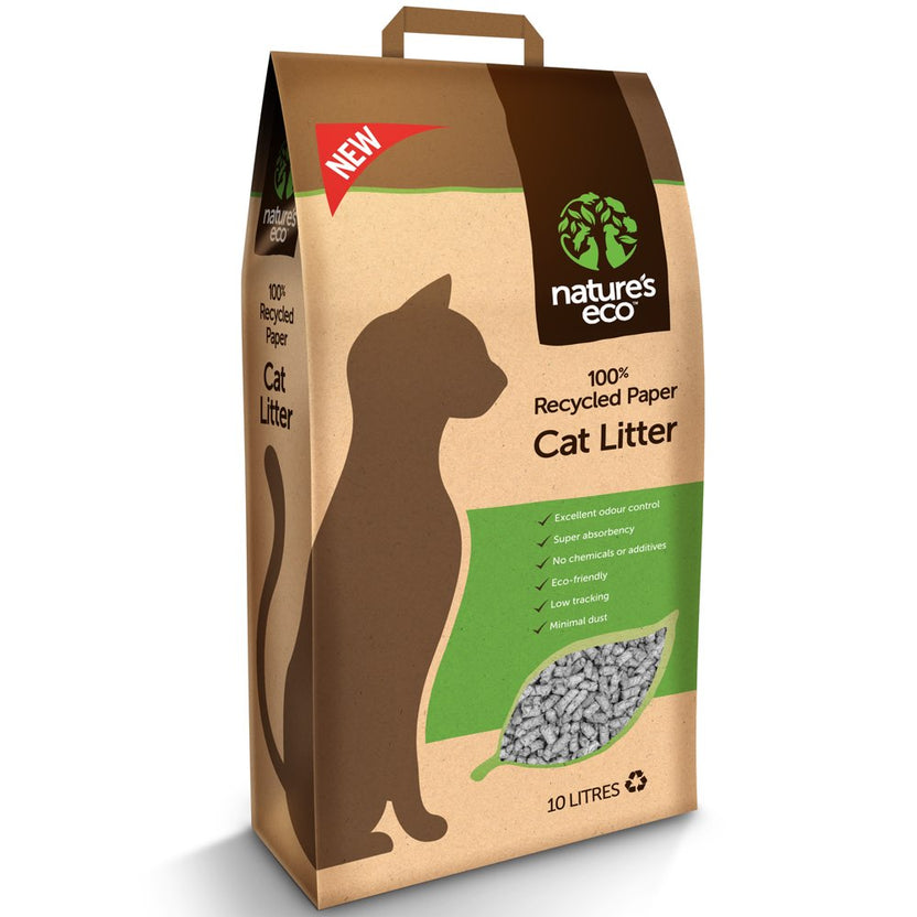 Nature's Eco Recycled Paper Cat Litter 30l | Kohepets