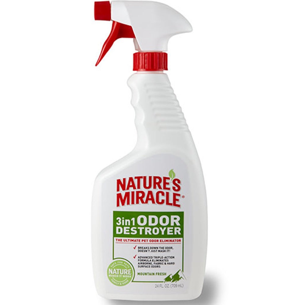 Nature's Miracle 3 in 1 Odor Destroyer Spray in Fresh Linen Scent 24 oz ...