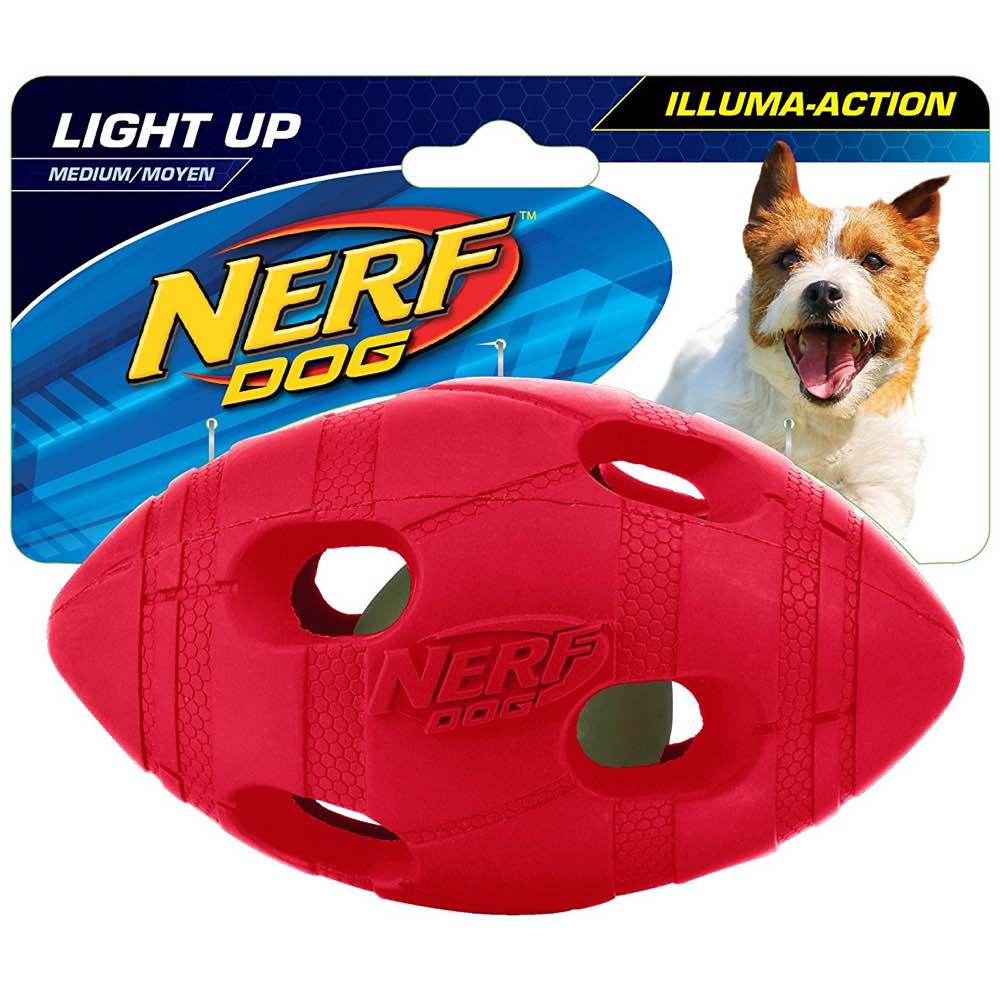 Nerf Dog LED Bash Football Light-Up Dog Toy (Medium) | Kohepets