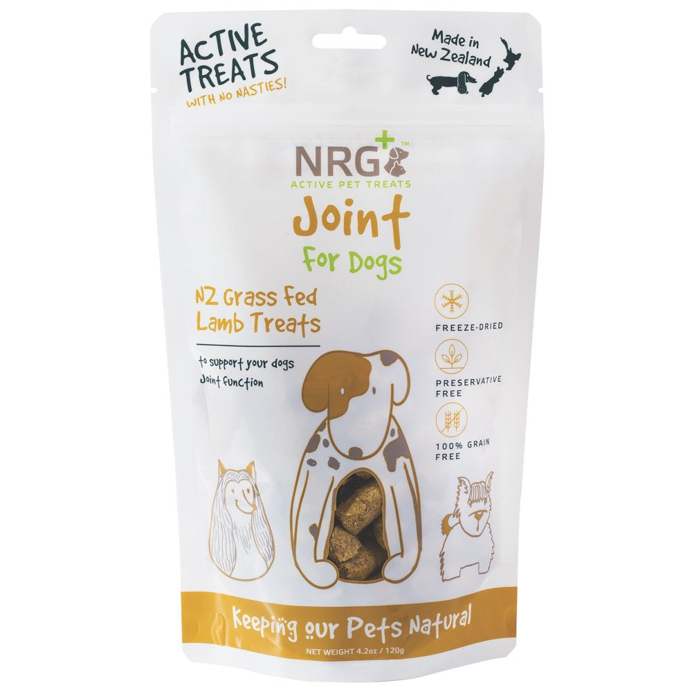 NRG+ Joint NZ Grass Fed Lamb Adult Freeze-Dried Dog Treats | Kohepets