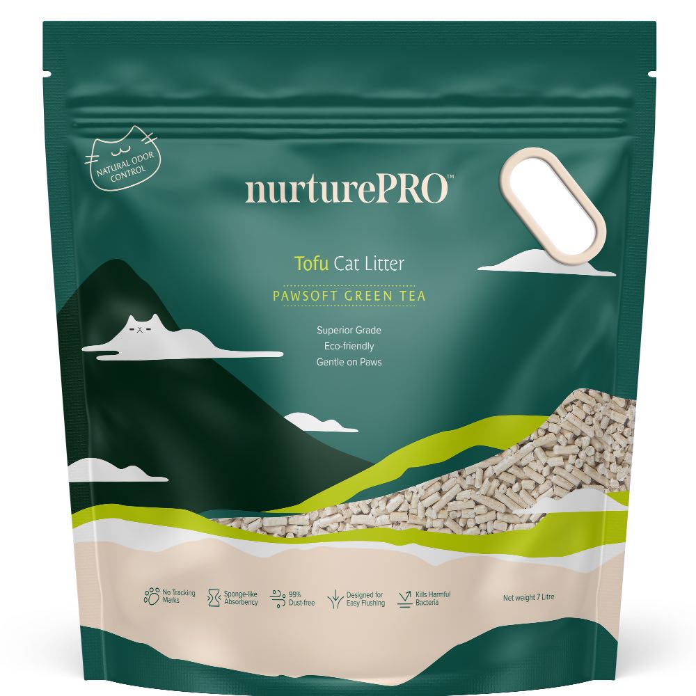 Nurture Pro Tofu Cat Litter Green Tea 6L | Kohepets