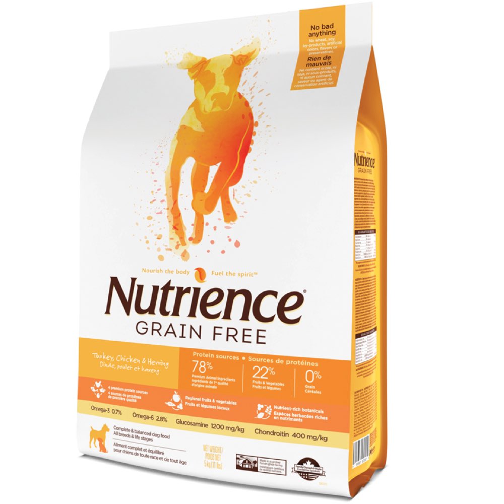 Nutrience Grain Free Turkey, Chicken & Herring Formula Dry Dog Food ...