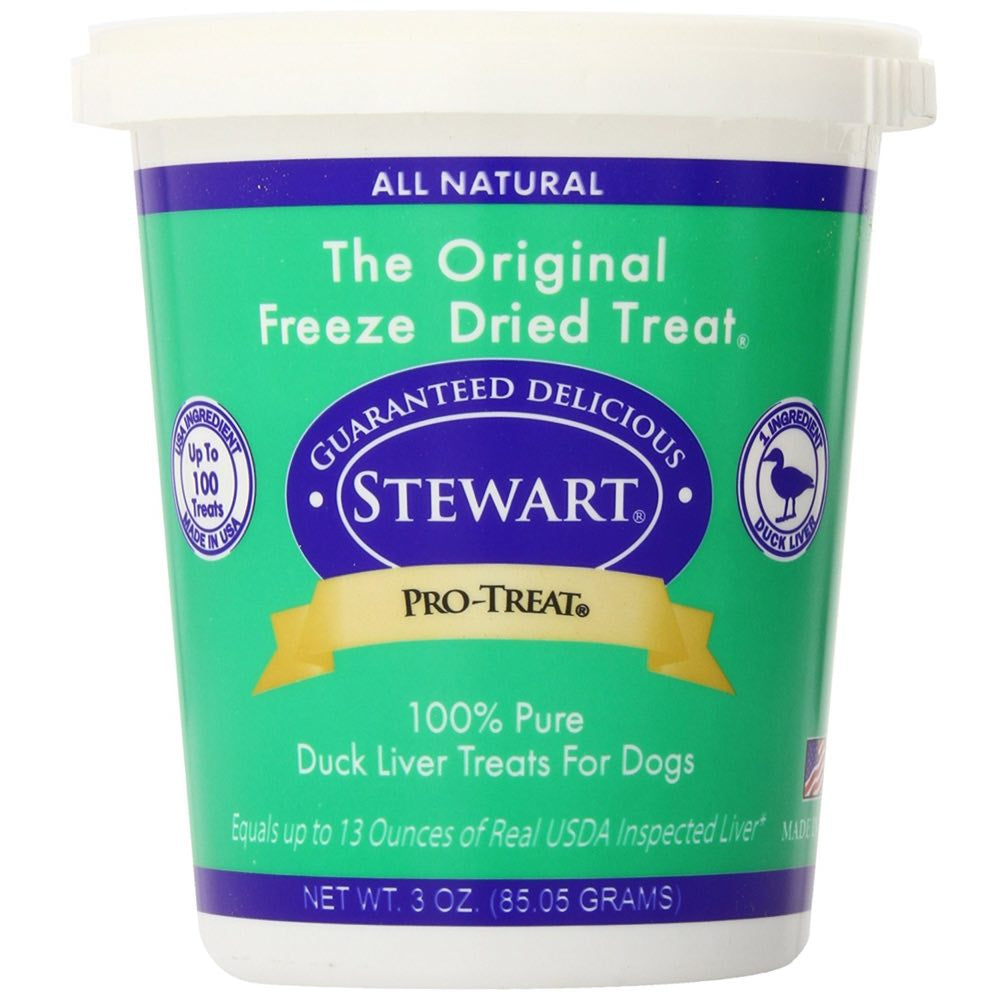 Stewart Pro-Treat Duck Liver Freeze Dried Dog Treats 3oz (Tub) | Kohepets