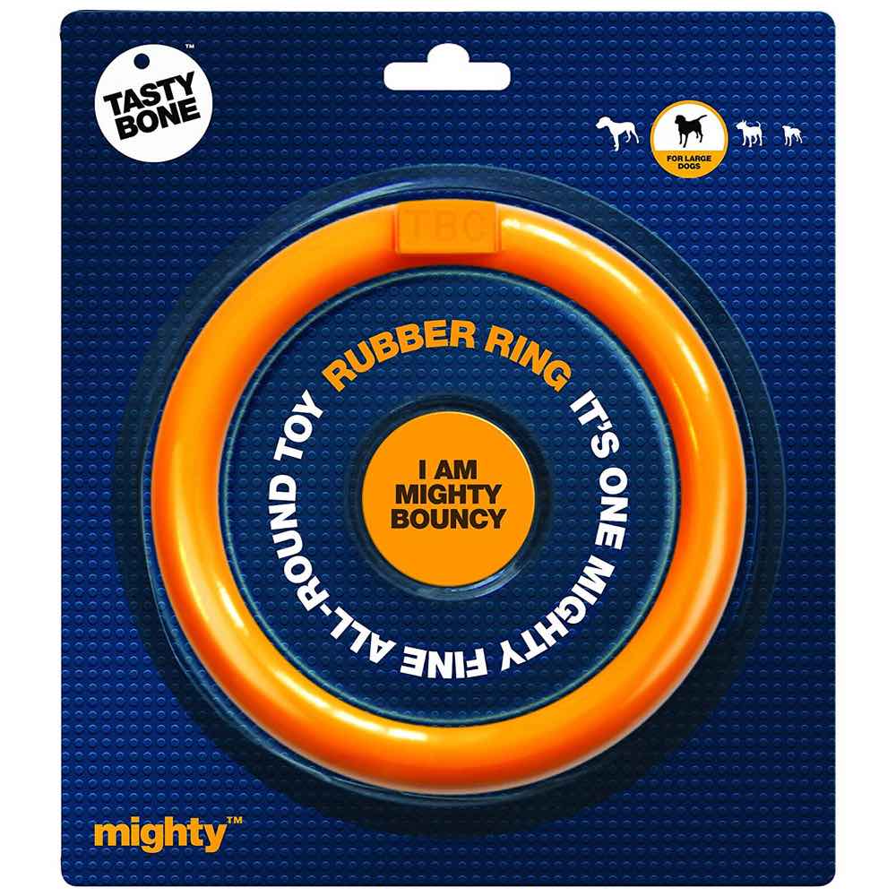 Tastybone Mighty Rubber Ring Dog Toy Large | Kohepets