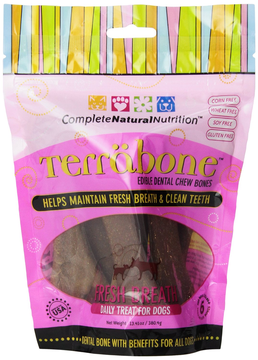 Terrabone Fresh Breath Dental Chew Bone | Kohepets