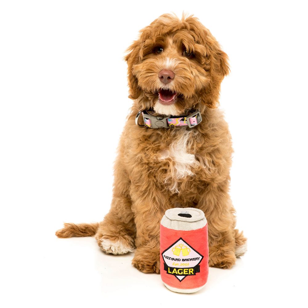 FuzzYard Lager Beer Plush Dog Toy | Kohepets