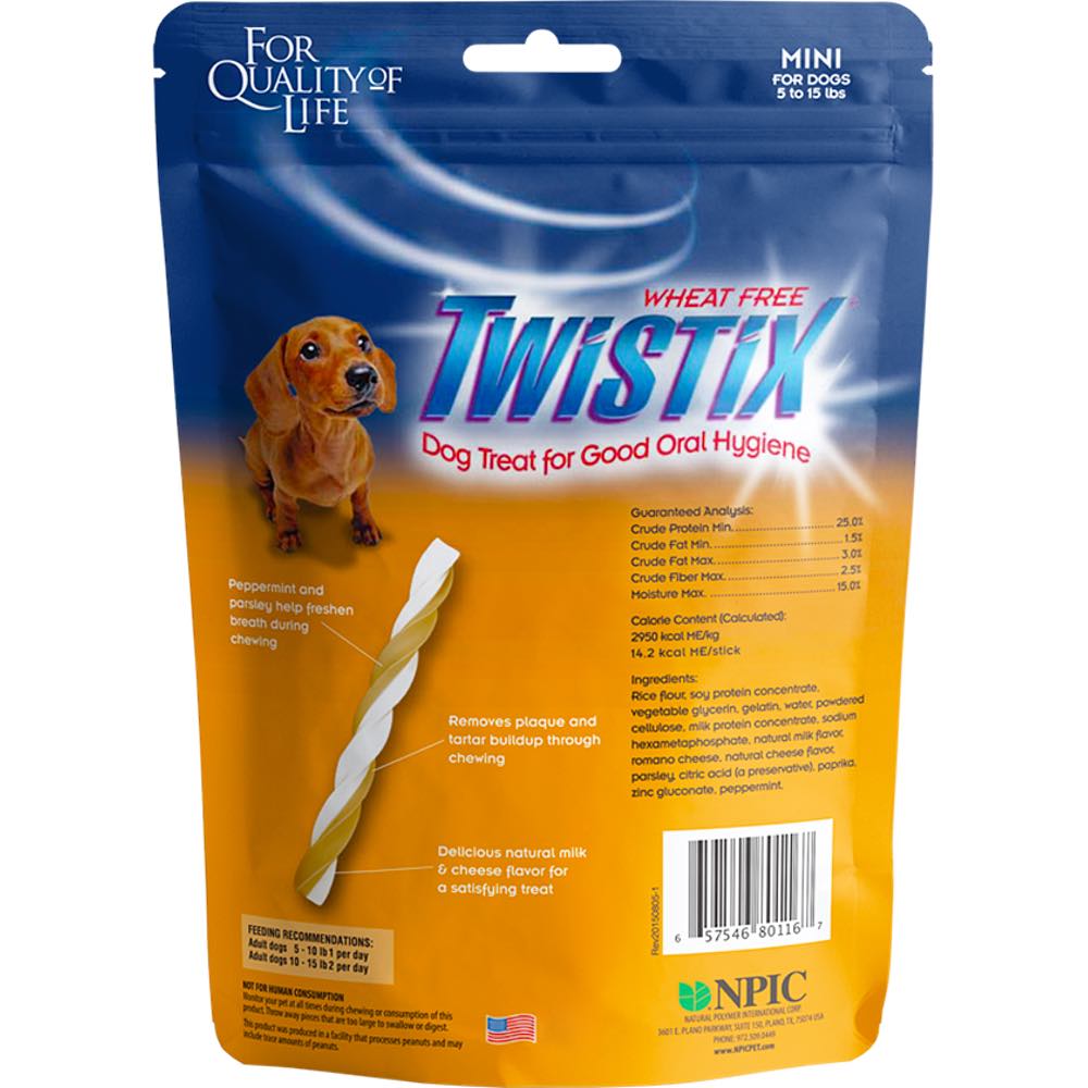 Twistix Milk & Cheese Large Dental Dog Treats 156g | Kohepets