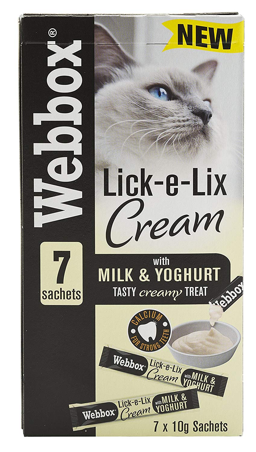 Webbox Lick-e-Lix Cream Milk & Yoghurt Liquid Cat Treats 70g | Kohepets